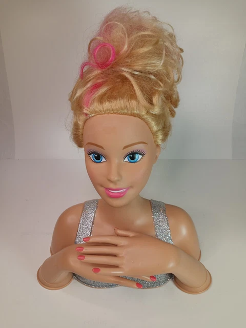 BARBIE DELUXE STYLING Head Blonde Rotating With Hands And Head EUR 9,36 ...