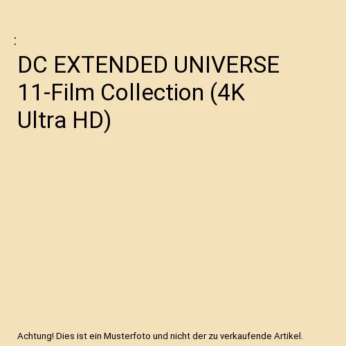 DC EXTENDED UNIVERSE 11-Film Collection (4K Ultra HD) EUR 104,05 ...