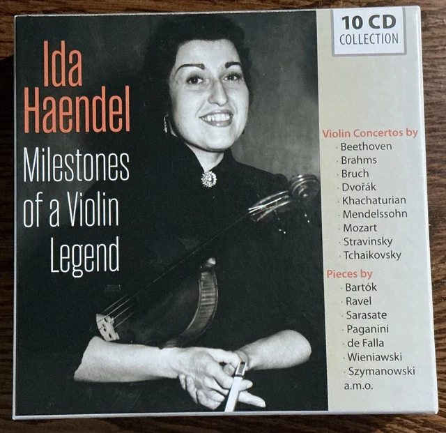 IDA HAENDEL: MILESTONES of a Violin Legend: Documents 10 CD Box Set £21 ...
