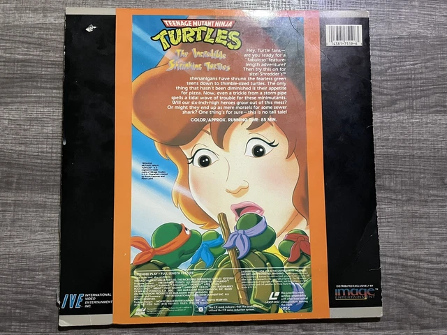 TEENAGE MUTANT NINJA Turtles Laserdisc The Incredible Shrinking Turtles ...