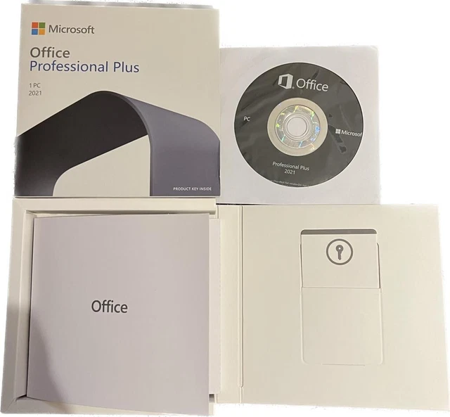 MICROSOFT OFFICE 2021 Professional Plus Box DVD con Software + licenza ...