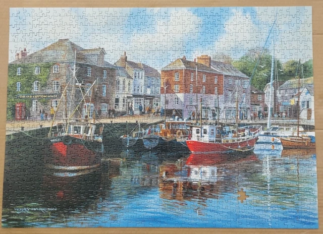PADSTOW HARBOUR BY Terry Harrison,Gibson G476,1000 Pc Jigsaw Puzzle,1 ...