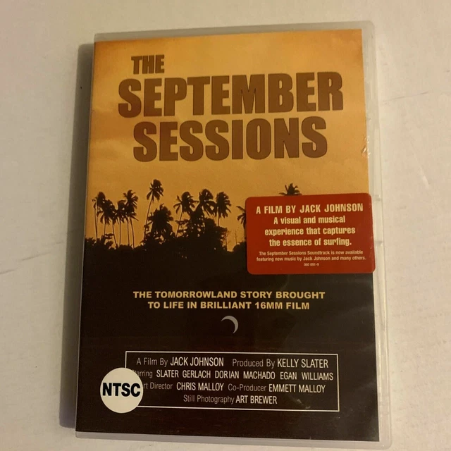 JACK JOHNSON: THE September Sessions (DVD, 2002) Kelly Slater, Shane ...