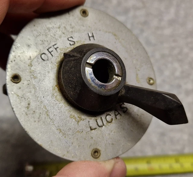 1930S LUCAS IGNITION LIGHT KEY SWITCH Pre War Armstrong Alvis MG Austin ...