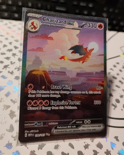 CHARIZARD EX 199/165 ALT MEW 151 ENG POKEMON Card Carta 199 Inglese ...