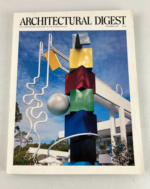 DECEMBER 1987 ARCHITECTURAL Digest Magazine - Fine Interior Design £5. ...