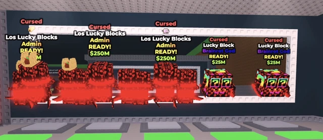 STEAL A BRAINROT 5 together Cursed Los brainrot god Lucky Blocks traits ...