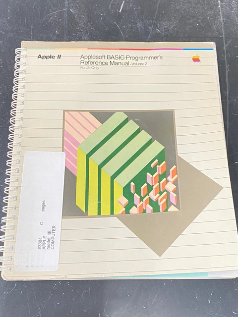 VINTAGE MANUAL - Apple II Applesoft BASIC programmers reference manual ...