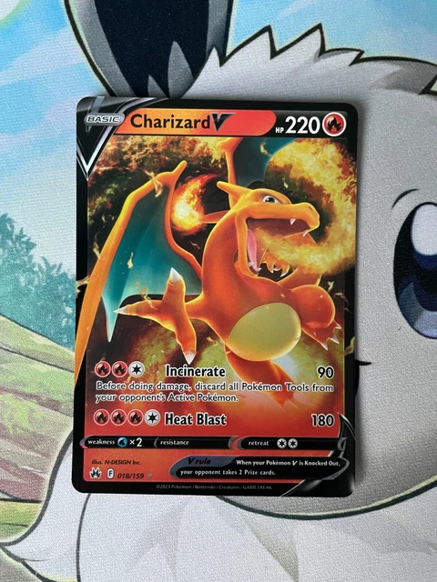 POKÉMON TCG CHARIZARD V Crown Zenith 018/159 Holo Ultra Rare $7.00 ...