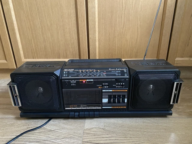 VINTAGE SHARP GF-330 Stereo Radio Cassette Recorder Boombox Ghetto Blaster £50.00 - PicClick UK