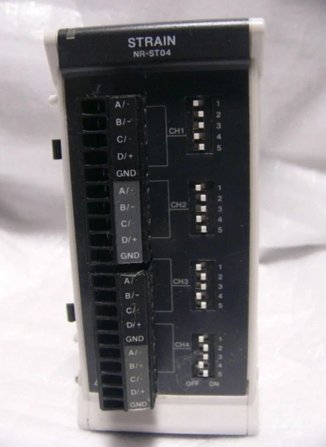 KEYENCE STRAIN MEASUREMENT unit NR-ST04 Multi-input data logger NR-X ...