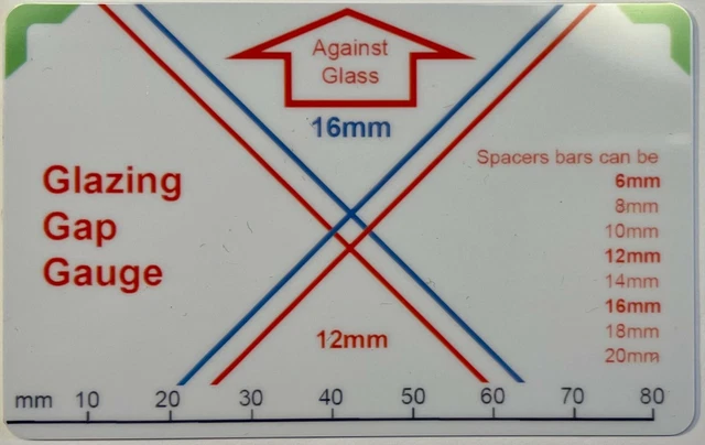 GLAZING GAP GAUGE, window thickness,for Measuring Gap in Double Glazing ...
