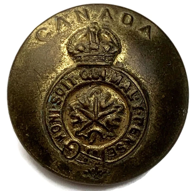 ORIGINAL WW2 CANADIAN Army Forces Canada Division Corps Tunic Button ...