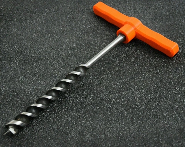 SCOTCH T AUGER Universal T Handle For Brace Bit Birch Tapping Bushcraft ...
