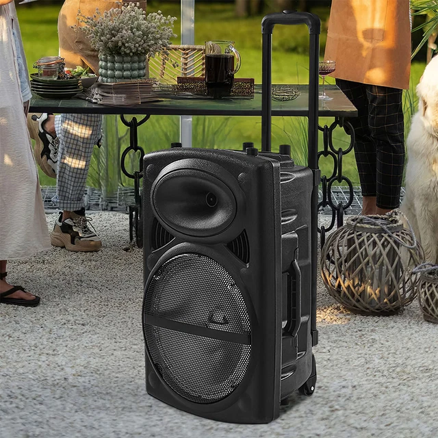 PORTABLE BLUETOOTH PARTY Speaker Wireless RGB Outdoor Subwoofer Loudspeaker &Mic £59.95 ...