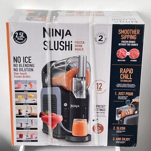 NEW NINJA SLUSHI Frozen Drink Maker FS301UK Slushy Slushie Machine FREE ...