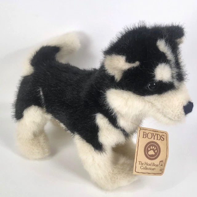 BOYDS BEARS HUSKY Snow Dog Plush "Chilly D. Dawg" Puppy Soft Toy 12 ...