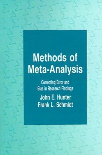 METHODS OF META-ANALYSIS: Correcting Error and Bias in Research ...