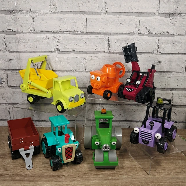 BOB THE BUILDER Vehicle Bundle Travis Trailer Skip Trix Benny Roley ...