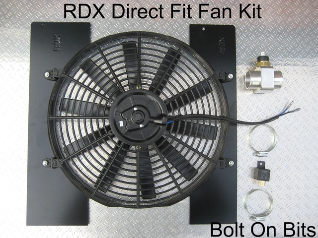 RDX 14& DIRECT FIT Electric Cooling Radiator Fan Kit LandRover Defender ...