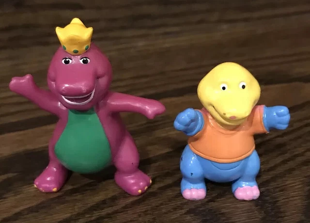 BARNEY THE DINO figurine (1991 Lions group) + extra dino by soma (2 ...