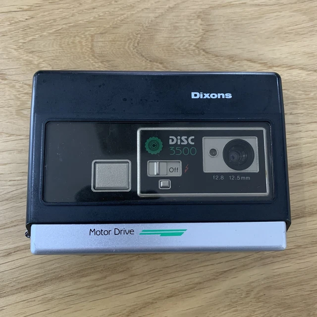 VINTAGE DIXONS 3500 Telephoto Motor Drive Disc Camera F2.8 12.5mm With ...