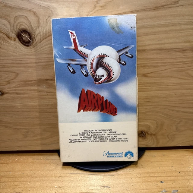AIRPLANE! RARE PARAMOUNT Blue Flap Early Release VHS - Buy 2 Get 1 Free ...
