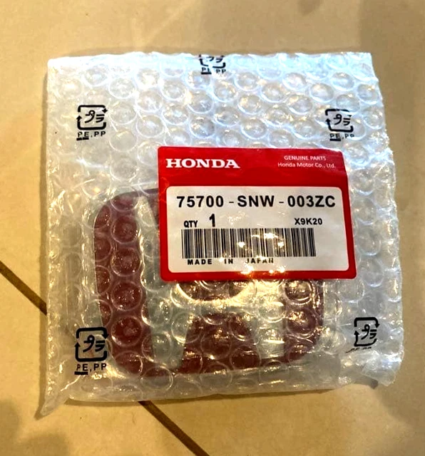 HONDA CIVIC TYPE R FD2 Red H Emblem Set Front & Rear OEM SNW-003 Japan ...