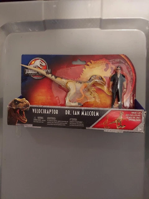 JURASSIC WORLD LEGACY Collection Ian Malcolm Velociraptor Story Pack ...