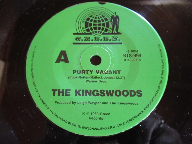 THE KINGSWOODS Purty Vacant 7" Vinyl Record - 1983 -BTS994 $6.00 ...