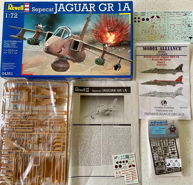 REVELL 1/72 JAGUAR GR1A + Model Alliance Decals and Eduard Detail Set £ ...