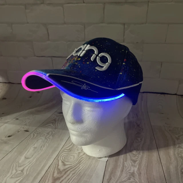 BANG ENERGY DRINK Multicolored LED Light Up Adjustable Snapback Hat Cap ...