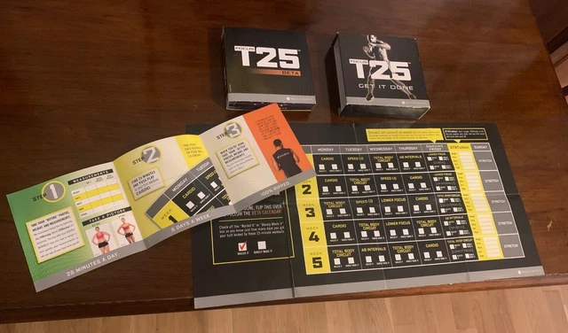 BEACHBODY FOCUS T25 Alpha & Beta Get it done Fitness DVD Set - Shaun T ...