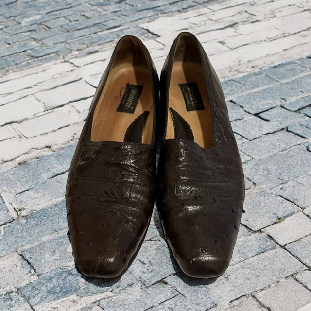 MAURI MEN’S BROWN Lizard Leather Loafer Dress Shoes Size 10.5 £133.23 ...