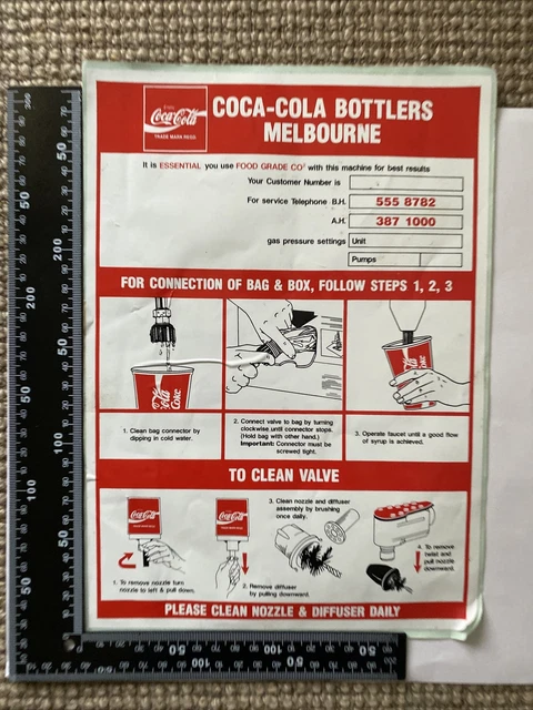 COCA -COLA BOTTLERS Melbourne - Instruction Guide - Drink Machine ...