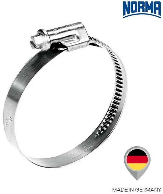 3ST. NORMA TORRO® 60-80x12mm W5 Edelstahl Schnecken-Gewinde-Schlauch ...