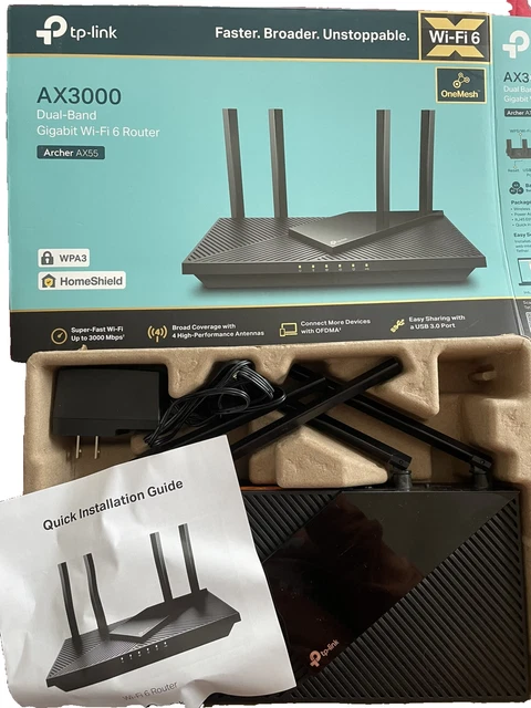 TP-LINK ARCHER AX3000 Dual-Band Wi-Fi 6 Router -With Box $60.00 - PicClick