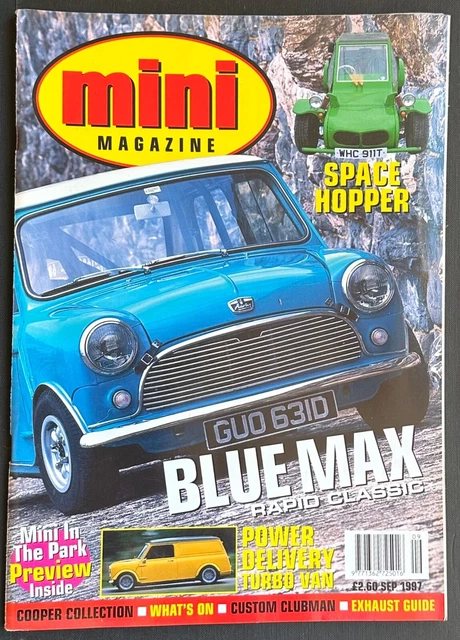 MINI MAGAZINE SEPT 1997 1966 Mini super deluxe 1275 Turbo van 1962 ...