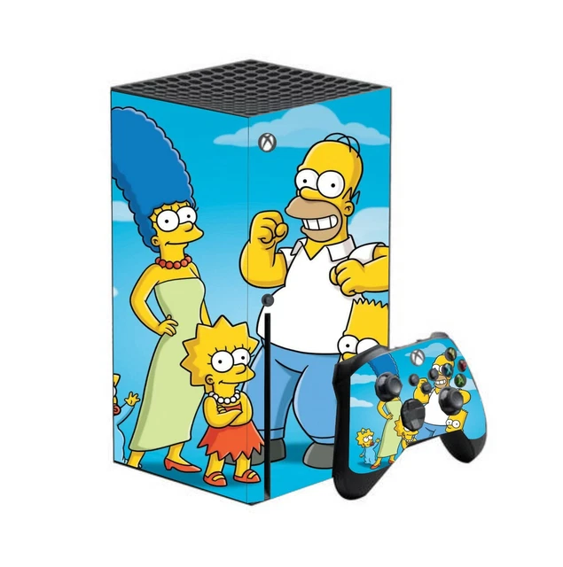 THE SIMPSONS STICKER/SKIN For Xbox Series X Console/Remote Controller ...