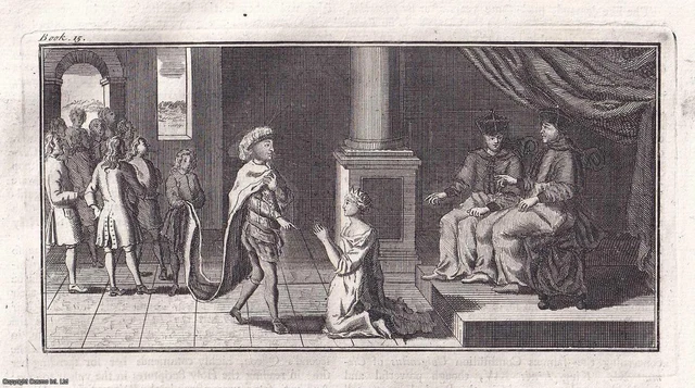 HENRY VIII. A Small Engraving Featuring A Tableaux From His Reign. This ...