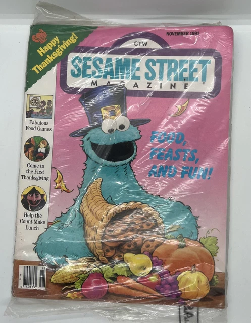 SESAME STREET MAGAZINE & Parents Guide 2 Set Sealed November 1991 ...