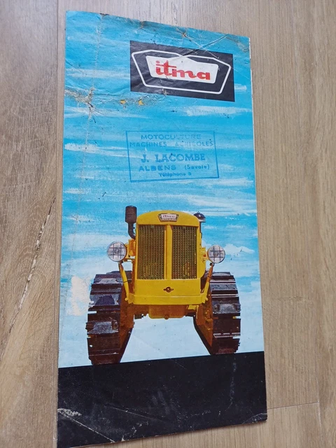 D(ALLEMAND)-PROSPECTUS TRACTEUR CHENILLES ITMA PROSPEKT TRAKTOR TRACTOR ...