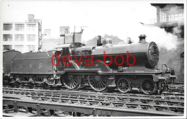 RAILWAY PHOTO LMS 2P 571 Glasgow St Enoch 1932 Fowler 4-4-0 Loco £3.75 ...