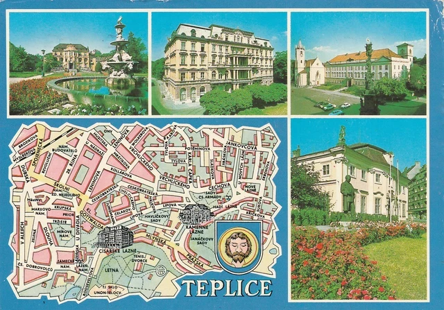 AK MAP, LANDKARTE, Citymap **TEPLICE** III EUR 1,00 - PicClick DE