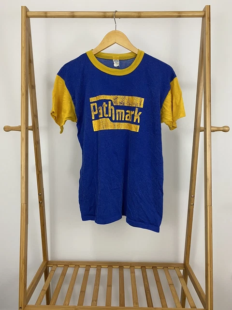 RARE VTG 60S 70s Pathmark Supermarket Chain Varsity Jersey T-Shirt Size ...