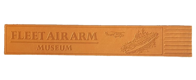 FAUX LEATHER BOOKMARK Fleet Air Arm Museum RNAS Somerset RAF Lynx ...