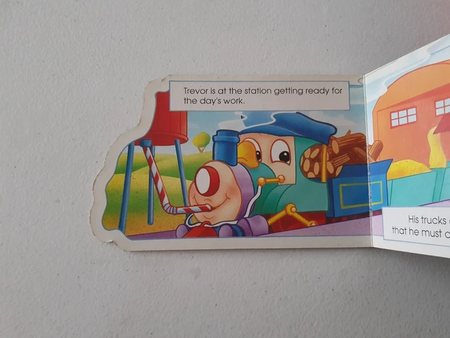 LITTLE ENGINE BOARD Book - Trevor The Steam Train 1992 Grandreams £6.48 - PicClick UK