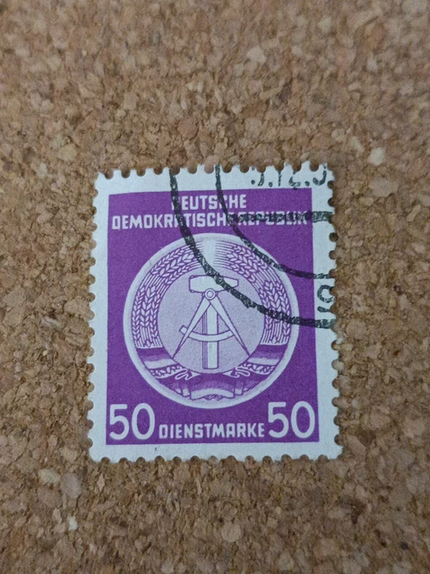 1 BRIEFMARKE, DDR 50 Pf, Dienstmarke, gestempelt EUR 90,00 - PicClick DE