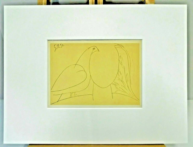 PABLO PICASSO (1881-1973) Original Mourlot Lithographie Visage 5.12.50 ...