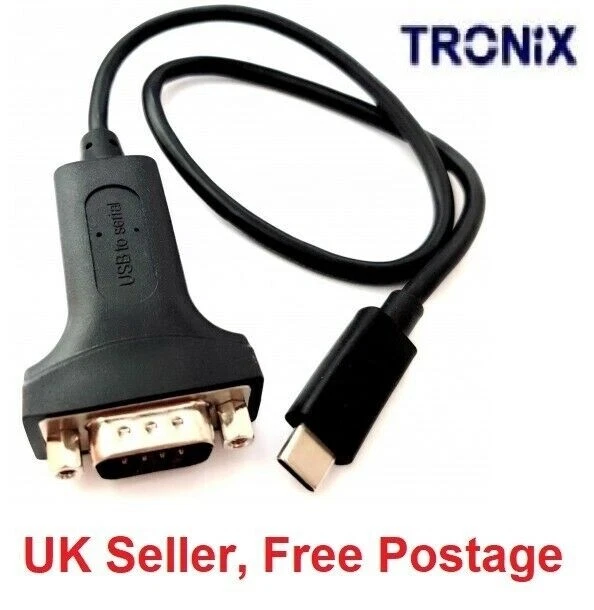 USB TYPE C to Serial Adapter Cable - Genuine FTDI CHIP RS232 converter ...